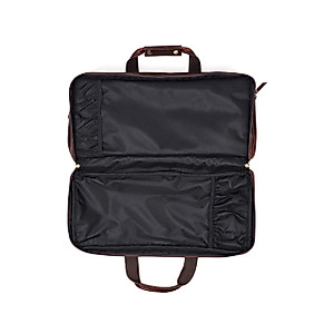 Tolredo Genuine Leather Large Chef Bag Multiple Zipper Compartment For Knifes Cutlery Durable & Spacious Portable Bag with Detachable Shoulder Strap