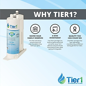 Tier1 PureSource2 Refrigerator Water Filter 2-pk | Replacement for WF2CB, NGFC 2000, 1004-42-FA, 469911, 469916, FC100, EWF2CBPA, Fridge Filter