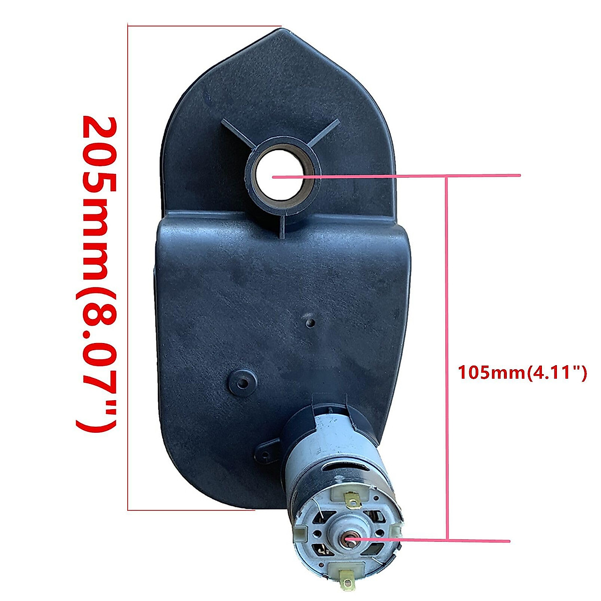 24V555 18000RPM Gearbox ，for Children's Electric Car Large Axle Hole, 24 Volt Motor with Gear Box for Disney Pink Princess Carriage Kids Ride On Car Parts