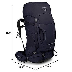 Osprey Women's Kyte 66 Backpacking Backpack, Mulberry Purple, Small/Medium