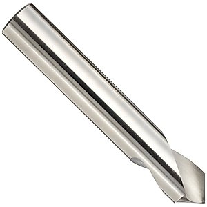 YG-1 - 0241L High Speed Steel NC Spotting Drill Bit, Uncoated (Bright), Straight Shank, Slow Spiral, 90 Degree, 3/8" Diameter x 3-1/2" Length (Pack of 1)