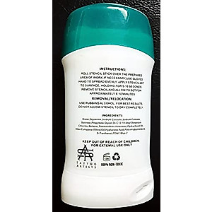 Tattoo Transfer Stick, Tattoo Skin Solution Soap Cream Gel for Transfer Stickers Paper Machine Stencils, Temporary Tattoo Supplies Accessories, Clean Dry Protection Antiperspirant Deodorant; ZYG