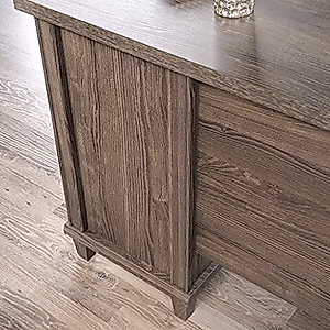 Sauder Hammond L-Desk, L: 65.12" x W: 65.12" x H: 30.0", Emery Oak Finish