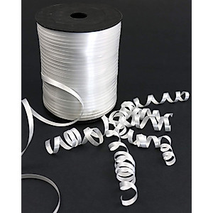 GIFTEXPRESS 500 Yards White Curling Ribbon/Balloon Ribbon/Balloon Strings/Gift Wrapping Ribbons Supplies