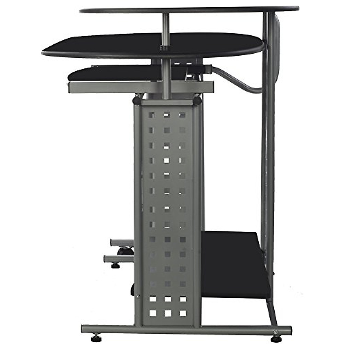 OneSpace Regallo Expandable L Computer Desk, Black