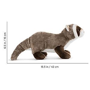 Wildlife Tree 12 Inch Stuffed Black-Footed Ferret Plush Animal Kingdom Collection