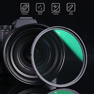 K&F Concept 82mm Black Diffusion 1/4 Filter Mist Cinematic Effect Filter with 28 Multi-Layer Coatings Waterproof/Scratch Resistant for Video/Vlog/Portrait Photography