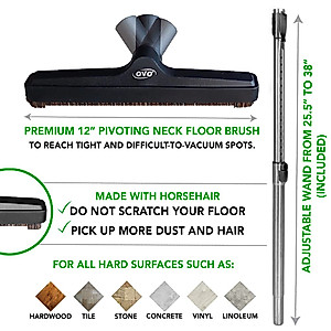 OVO AW Large and Powerful Central Vacuum System, Hybrid Filtration (with or Without Disposable Bags) 25L or 6.6 Gal, 700 Air watts and 40 ft Deluxe Accessory Kit Included, White and Silver