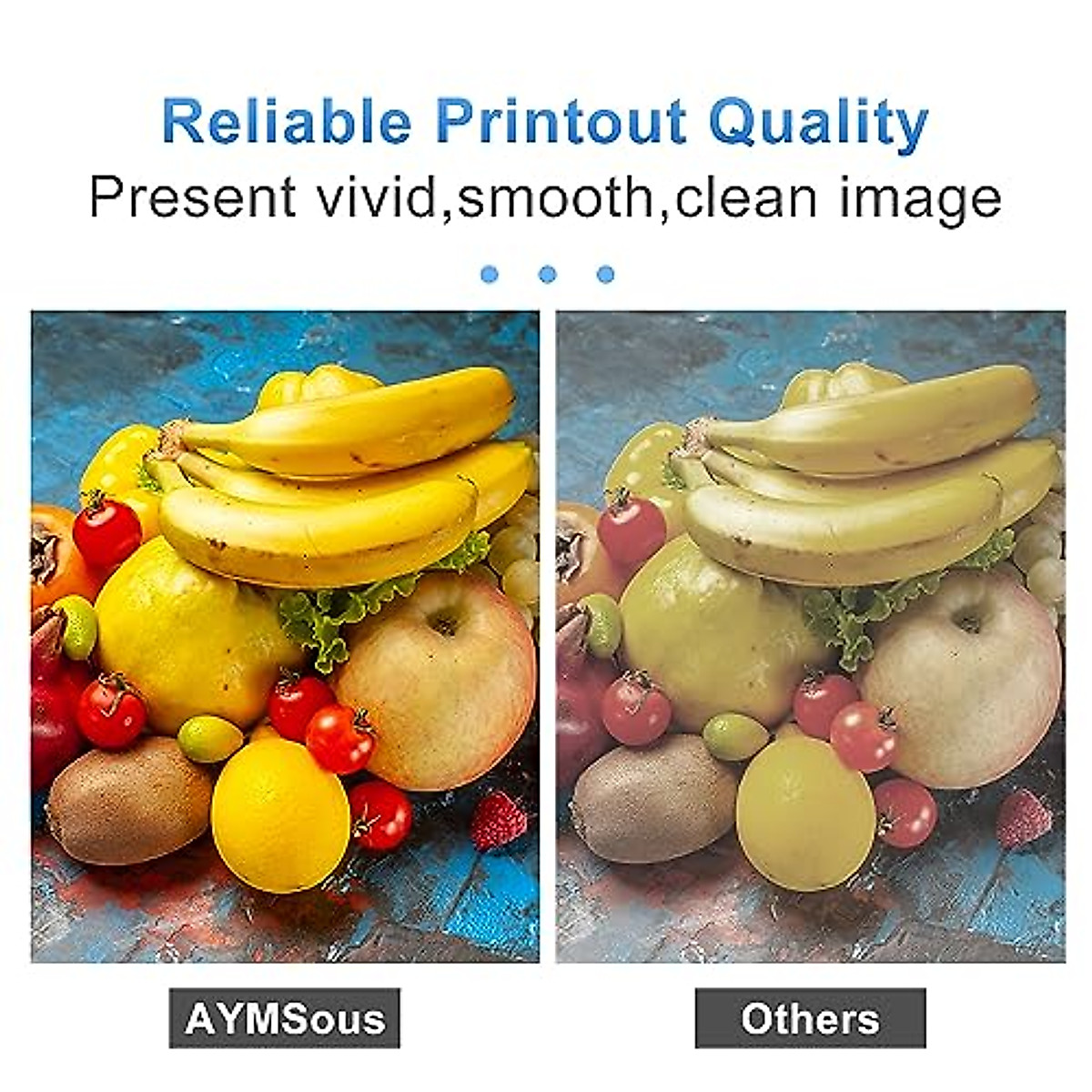 AYMSous Ink Refill Kit for HP 60 61 63 64 65 902 932 952 950 951 564 Refillable Ink Cartridge for HP Envy 4500 4520 5643 OfficeJet 6500a 6500 6000(4x100ML 1 Black, 1 Cyan. 1 Magenta, 1 Yellow)