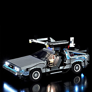 MIXIAOKIT LED Light Set Compatible with Lego 10300 Back to The Future Time Machine Delorean Building Set (NOT Included The Model Sets)