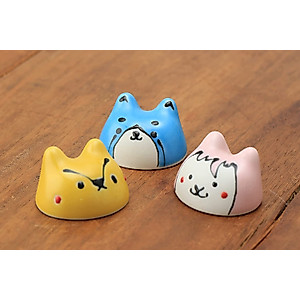 Hamamotou, Chopsticks Holder, Animal, Blue, Set of 2, Approx. 1.6 x 1.2 x 0.9 inches (4 x 3 x 2.2 cm), 29-18