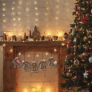 6 Pcs Bigfoot Air Freshener Christmas Bigfoot Sasquatch Gifts Air Freshener Pine Scent Funny Hanging Air Freshener for Father's Day Birthday Christmas Truck Gift Car Accessories