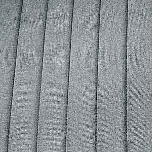 HOMCOM Wide Office Chair, Armless Office Desk Chair, Computer Fabric Vanity Chair with Adjustable Height, Gray