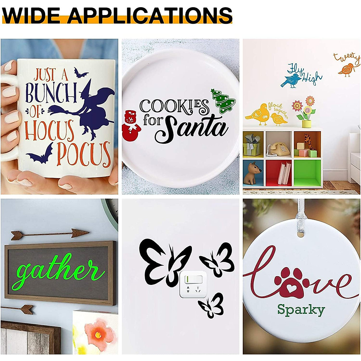 HTVRONT Vinyl for Cricut - 65 Pack Permanent Adhesive Vinyl Sheets Set - 55 Vinyl Sheets 12" x 12" & 10 Transfer Tape Sheets, 35 Color for Party Decoration, Sticker, Craft Cutter, Car Decal