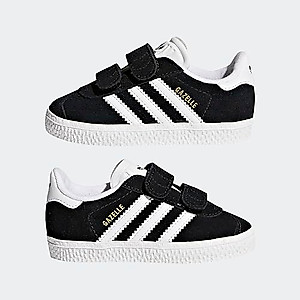 adidas Originals Kids Gazelle CF I Black/White/White 7 Toddler M