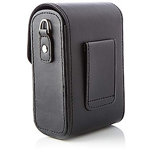 MegaGear Leather Camera Case with Strap Compatible with Canon PowerShot G7 X Mark III, G7 X Mark II, G7 X, Black (MG766)