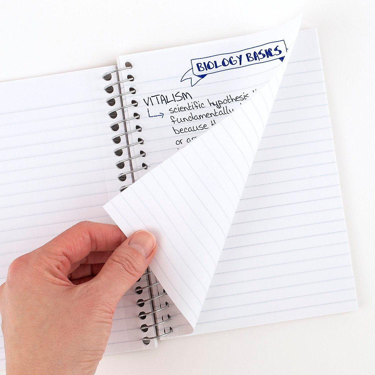 Five Star Personal Spiral Notebook, 1 Subject, College Ruled Paper, 7" x 4-3/8", Small Size, 100 Sheets, Black (73969)