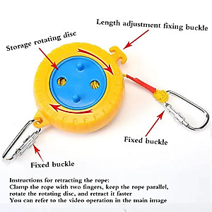 Retractable Clothesline, 26 Feet Portable Clothesline,Clothes Line Retracting Indoor,Travel Hotel Camping 、Cruise Ship、 Backyard 、Outdoor/Indoor,Fv Clothesline,with Windproof Hanging Hole(1 Piece)