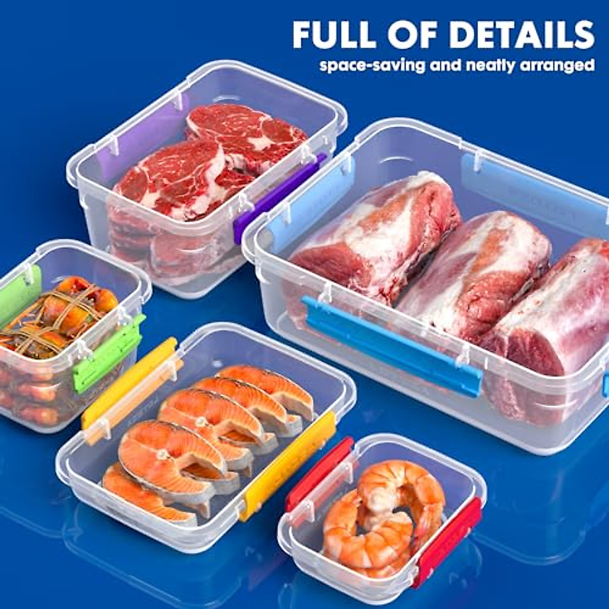 12oz Small Food Storage Containers with Lids Airtight BPA Free To Go Fruit BPA Free for Chia Jam Snack Yogurt 4 SETS 1.5Cup