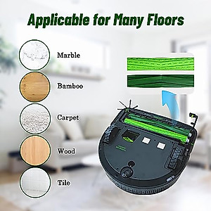 Zmerob S9 Replacement Brushes Parts for iRobot Roomba S9 (9150) S9+ S9 Plus (9550) S Series Wi-Fi Connected Robot Vacuum Cleaner, 3 Set Multi-Surface Rubber Roller Brushes