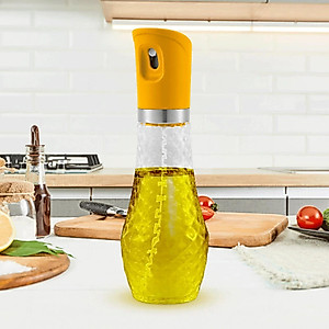 FBITE Oil Mister Spray Bottle for Cooking - Edible Oil Spray, 260ml Refillable Oil Sprayer Bottle Olive Oil Mister Spray Bottle for Cooking for Salad, BBQ, Kitchen Baking, Roasting