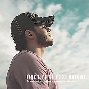 Ear Plugs for Noise Cancelling Ear Protection EarPlugs for Sleep, Concerts, Work, Study, 6 Size Eartips with Small Box,Perfect -30dB Silicone Earplugs for Noise Reduction Black