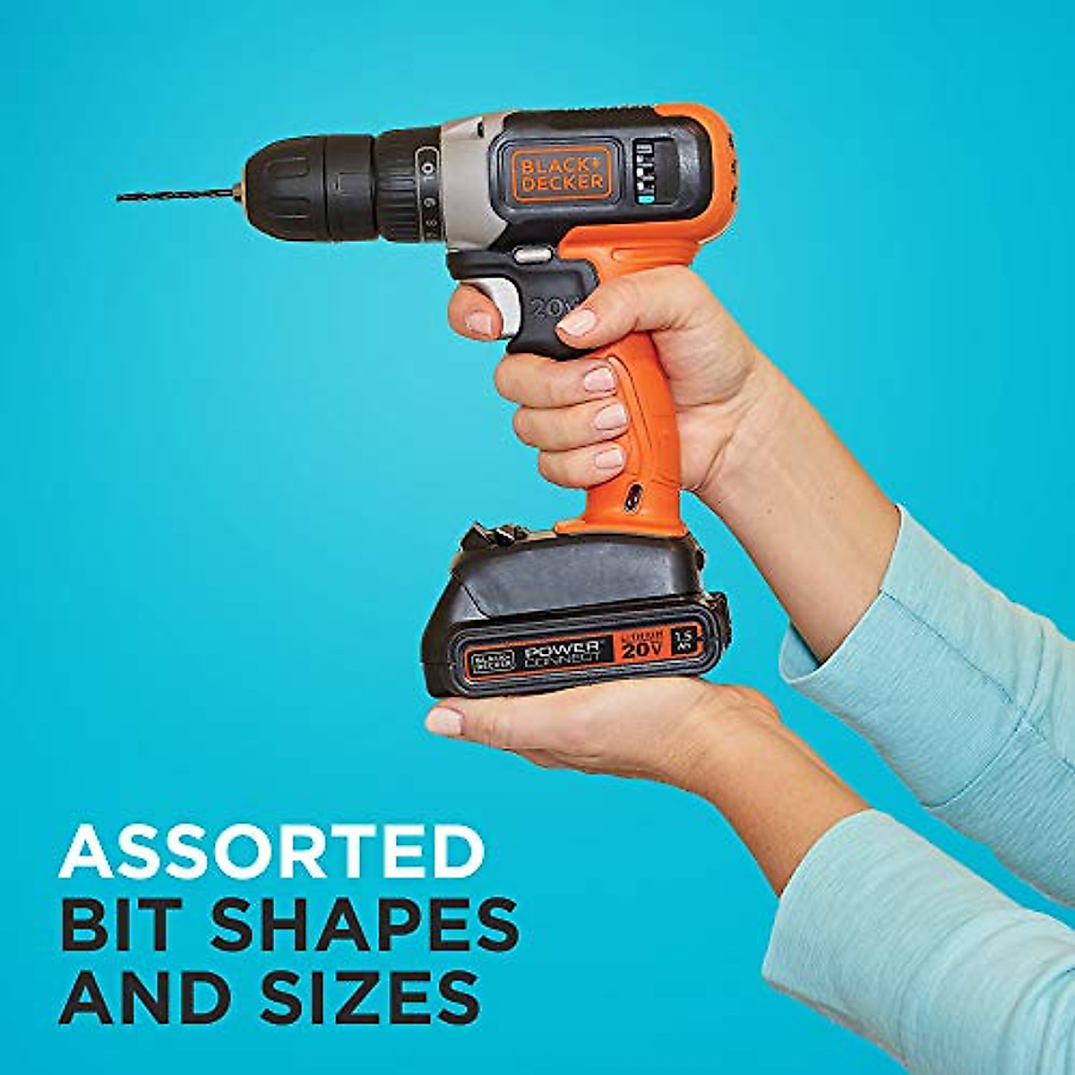 beyond by BLACK+DECKER Drill Bit Set / Screwdriver Bit Set, 46-Piece (BDA46SDDDAEV)