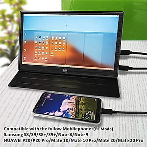 Portable Gaming Monitor for Nintendo Switch,13.3 Inch 1080p IPS Display,HDR USB C/Hdmi Video Input with Stand Case,Compatible with PS4 Xbox One and MacBook Matebook Surface Laptop Pc and More