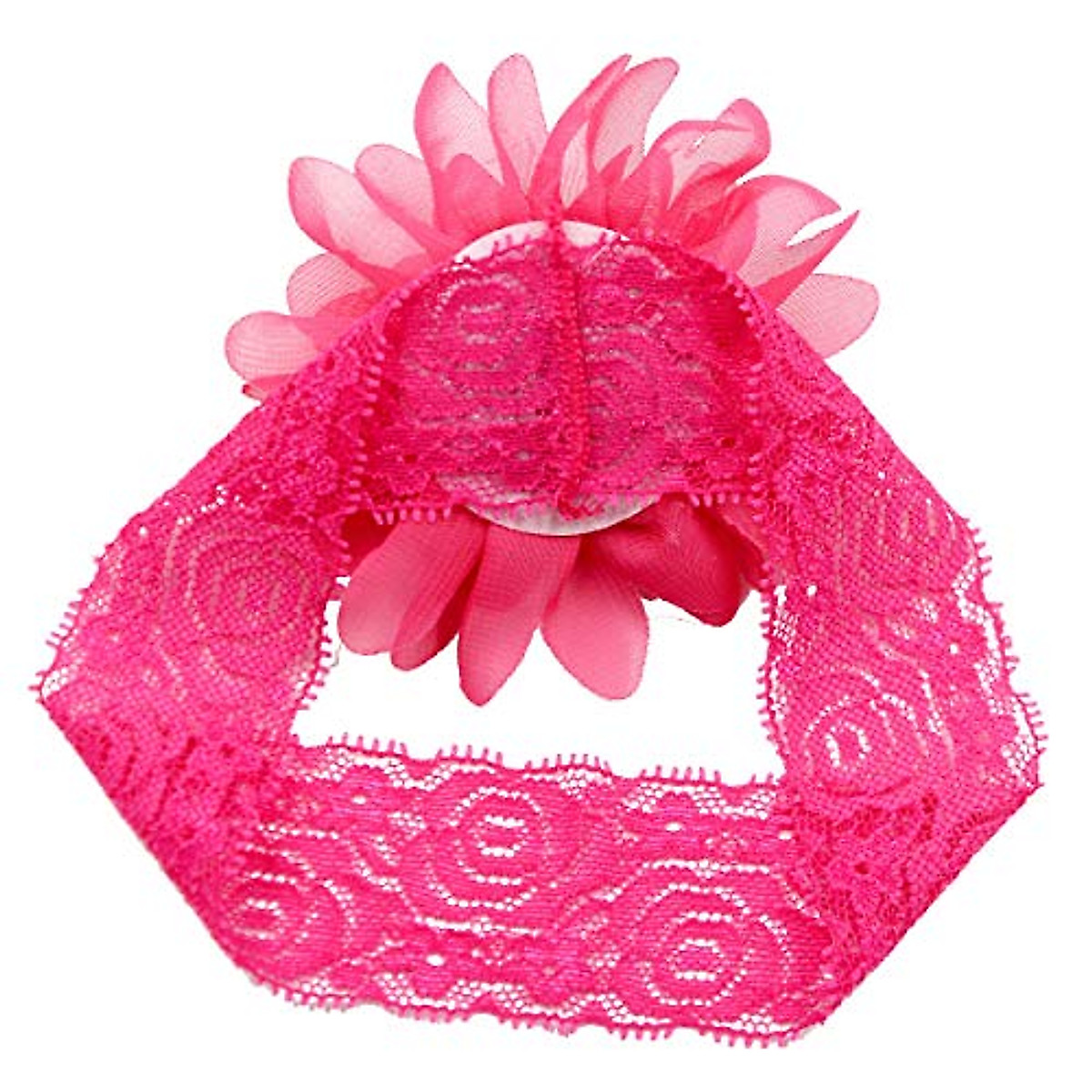 JOYOYO 16 Colors Baby Girls Headbands Chiffon Flowers Breath Mesh Soft Lace Headbands for Infant Newborn and Toddlers