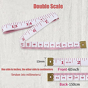 Tape Measures 24 Pack Measuring Tape Bulk for Body Sewing Tailor Cloth Craft Supplies Knitting Projects Measurement Double Scale 150cm/60inch