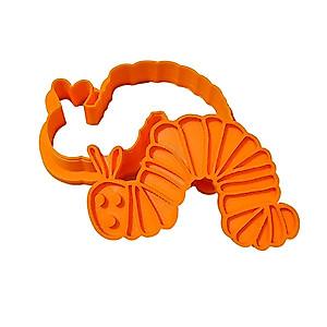 3dcrafx Cartepilla Worm Cookie Cutter and Stamp Set for Baby Shower, Cookie Mould, Professional Baking Dough Tools