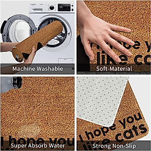 bnil St. Patrick's Day Clover Spring Doormat | Irish Green Four Leaf Clover | 18x30 Inch