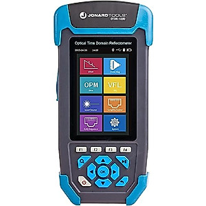 JONARD TOOLS OTDR-1000 Multi-Function OTDR with OTDR, Event Map, Power Meter, Light Source, VFL, Network Cable Tester, and More, Black
