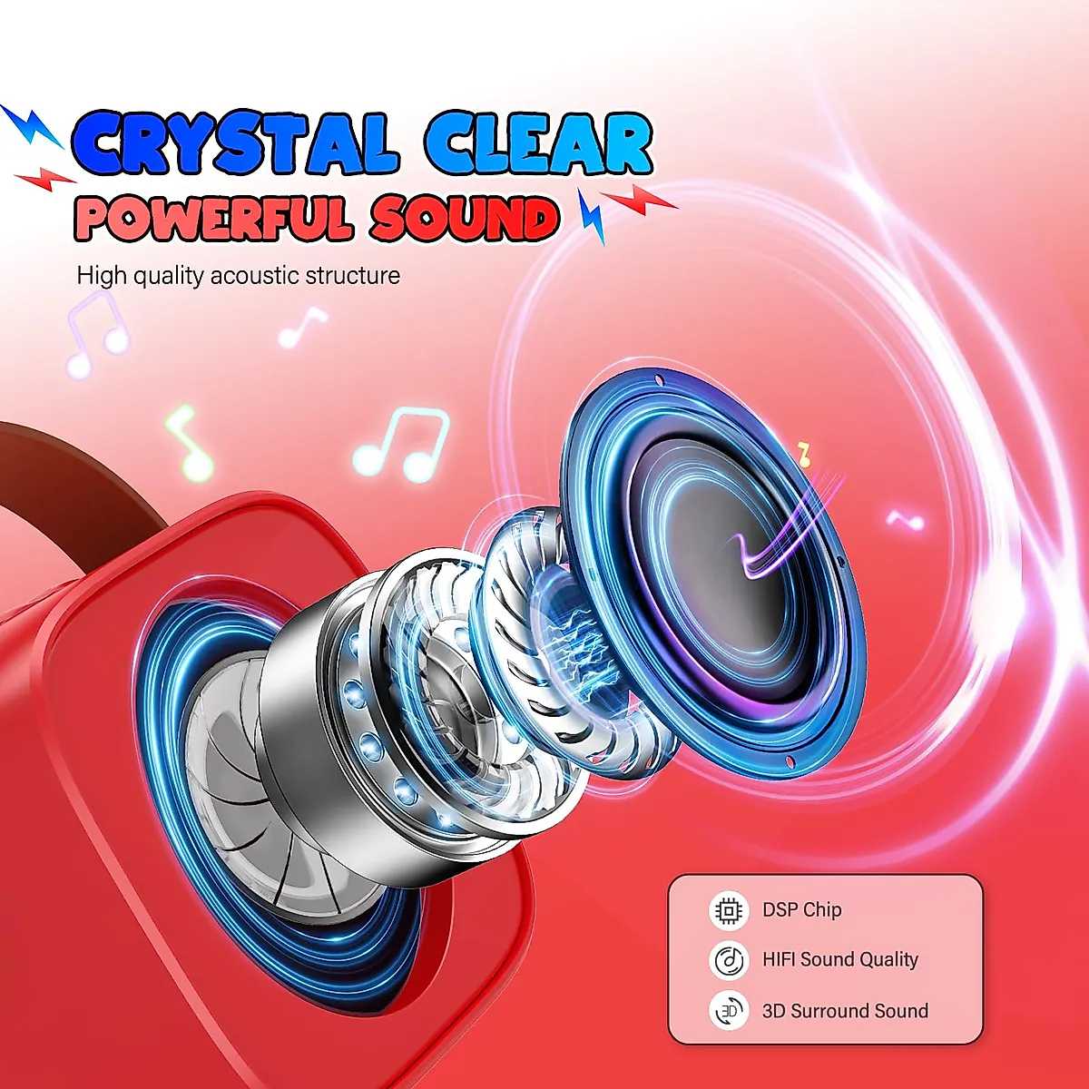 Mini Karaoke Machine Toys Gifts: Kids Toys Easter Birthday Gifts for 4 5 6 7 8 9 Years Old Girl Boy LED Portable Bluetooth Speaker with 2 Wireless Microphone Girl Boy Kid Adult Gift Age 3-12+