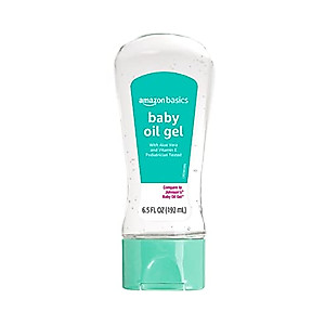 Amazon Basics Baby Oil Gel with Aloe & Vitamin E, 6.5 Fluid Ounce, 1-Pack (Previously Solimo)