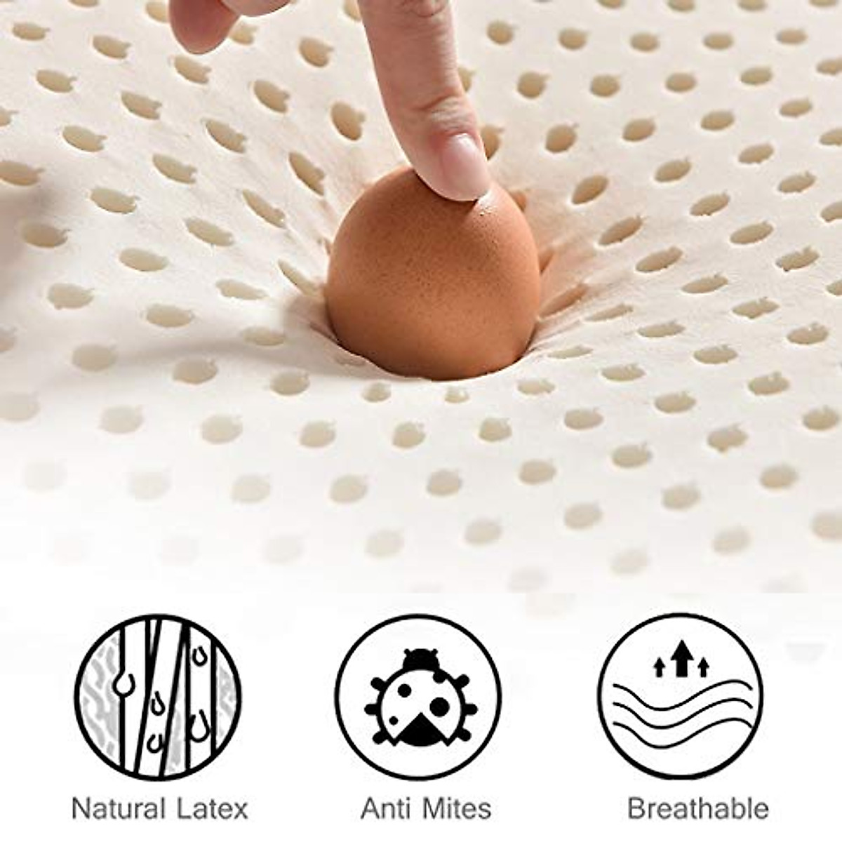 ASIERY Memory Foam Latex Mattress Folding Mattress Queen/King/Double/Full Size Bedspread Breathing Foam Tatami Mattress, White, Thickness 9cm (Size : 150200cm)