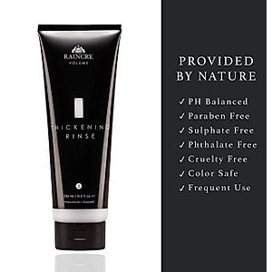RAINCRY Volume Shampoo & Conditioner Bundle Set - 236mL - For Fine to Normal Hair - Free From Parabens, Sulfates, and Phthalates - Natural, Professional Hair Product