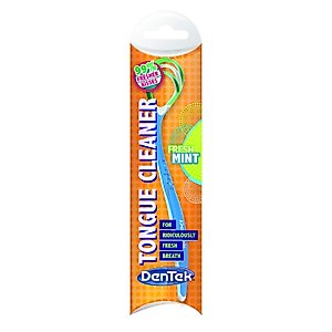 DenTek Fresh Breath Tongue Cleaner, 1 Count. (Pack of 2)