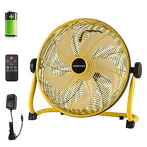Rechargeable Floor Fan,31Speeds Super Quiet Air Circulation Cordless Outdoor Fan with Remote Control,16'' Portable 15000mAh Battery Operated Fan,High Velocity Floor Fan for Camping Travel Industrial