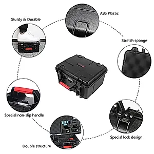 Smatree SmaCase GA500 Floaty/Water-Resist Hard Case Compatible for GoPro Hero 11/10/9,8,7,6,5,4,3 Plus, 3, 2, 1,GoPro Hero (2018),DJI Osmo Action, 7.9 Liter Update(Camera and Accessories Not Included)