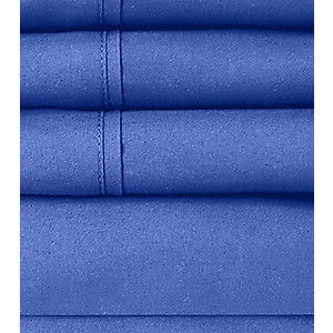 King Size Bed Sheets - 6 Piece 1500 Supreme Collection Fine Brushed Microfiber Deep Pocket King Sheet Set Bedding - 2 Extra Pillow Cases, Great Value, King, Royal Blue