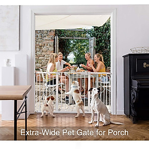 Cumbor 36" Extra Tall, 29.7"- 46" Width Baby Gate for Dogs and Kids & Cumbor 30.5" Tall 29.5"-57" Width Dog Baby Gate for House, Stairs, Doorways