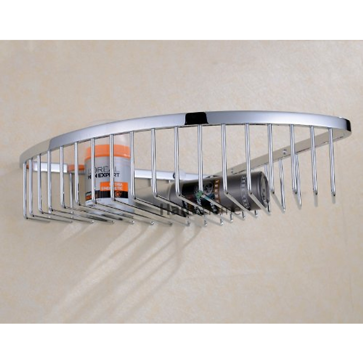 HANEABTH Stainless Steel Wall Mount Corner Shower Caddy for Bathroom, Polished Chrome