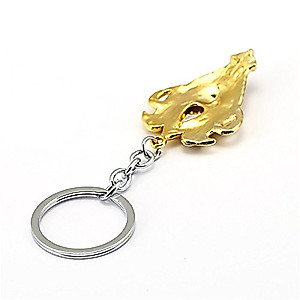 zheFanku Fire Emblem Fates - Azura's Pendant - Imitation Sapphire Pendant Keychain