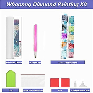 Halloween 5D Diamond Painting Kits for Adults Beginners,Animal Peacock Round Full Drill Diamond Art Kit,DIY Paint by Diamond Dots Gem Art Kits,for Christmas Home Wall Decor 24x48inch/60x120cm WS-504