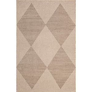 nuLOOM 4' x 6' Easy-Jute SuperiorWash Area Rug, Machine Washable, Non-Slip, for Living Room Bedroom Kids Room Nursery Home Decor, Simple Natural