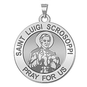 PicturesOnGold.com Saint Luigi Scrosoppi Religious Medal In - (Sterling Silver, Medal Only, 3/4 Inch)