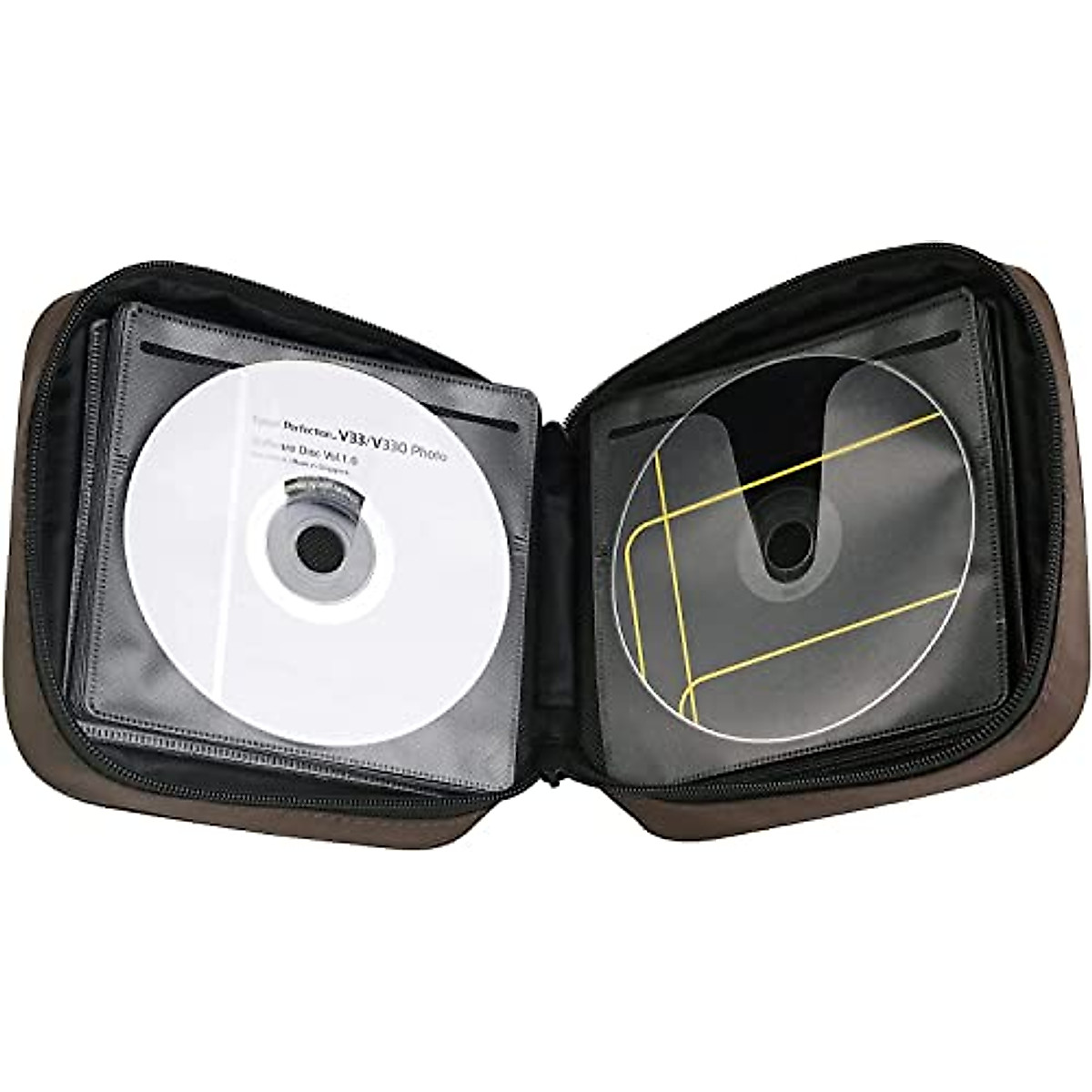 CD Case DVD Case Storage: 40 Capacity CD Holder CD Organizer Portable CD Binder CD Disc Case DVD Wallet Movie Case Small CDs Booklet DVD Album Compact CD Folder Blu Ray Disk Case