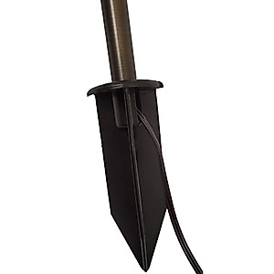 (2 Pack) of HC Lighting - Replacement for 8-Inch In-Ground Stake 1/2" NPT Thread with Side Wire Way for Easy Installation (Large Head Spike W/Wireway)