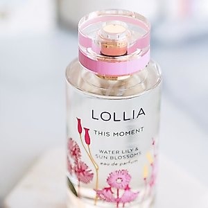 LOLLIA This Moment Eau de Parfum, 3.4 fl. oz. - Water Lily & Sun Blossoms – Beautifully Captivating Perfume, Women’s Perfume, Eau de Parfum Spray for Women, Women’s Fragrance